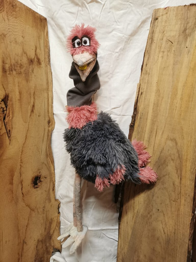 Handpuppe Vogel Strauß - die etwas anderen Geschenkideen